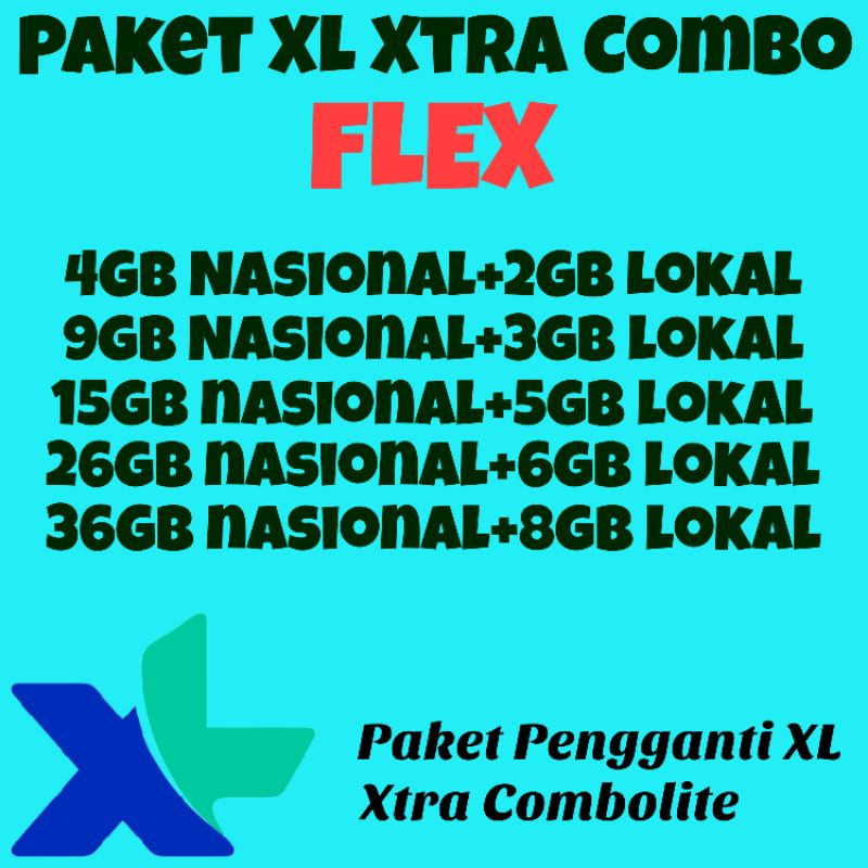 Jual Paket XL Xtra Combo Flex Masa Aktif 30 Hari Murah Langsung Ke Nomer Tujuan | Shopee Indonesia