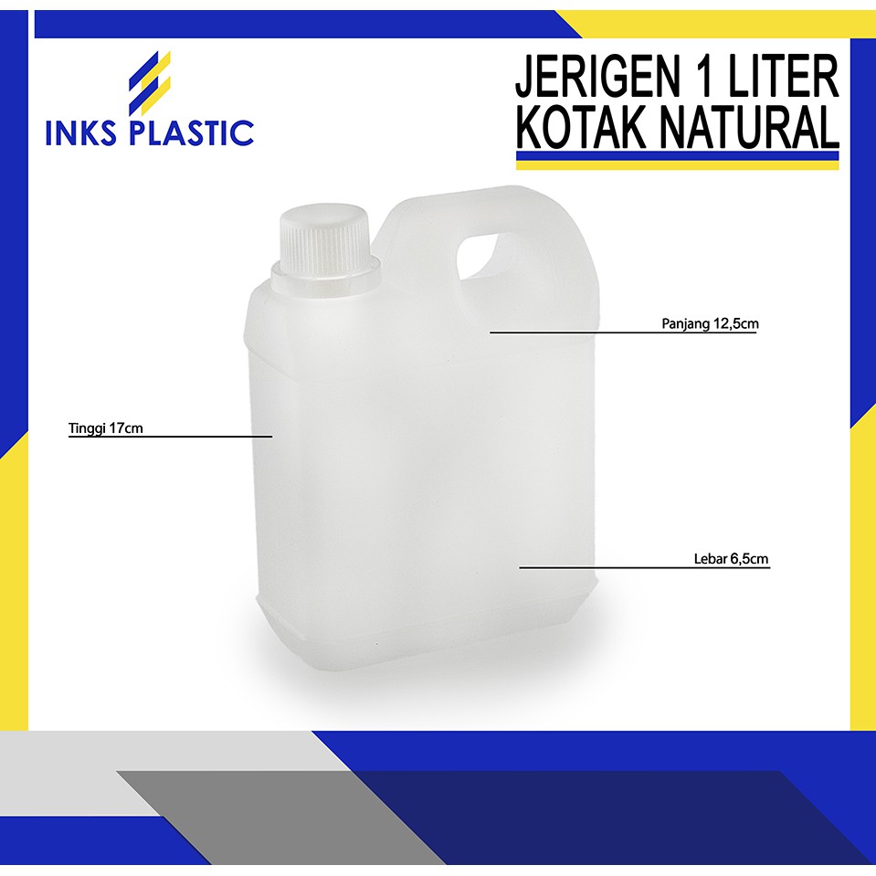 Jual JERIGEN 1 LITER KOTAK NATURAL ( 10 pcs ) | Shopee Indonesia