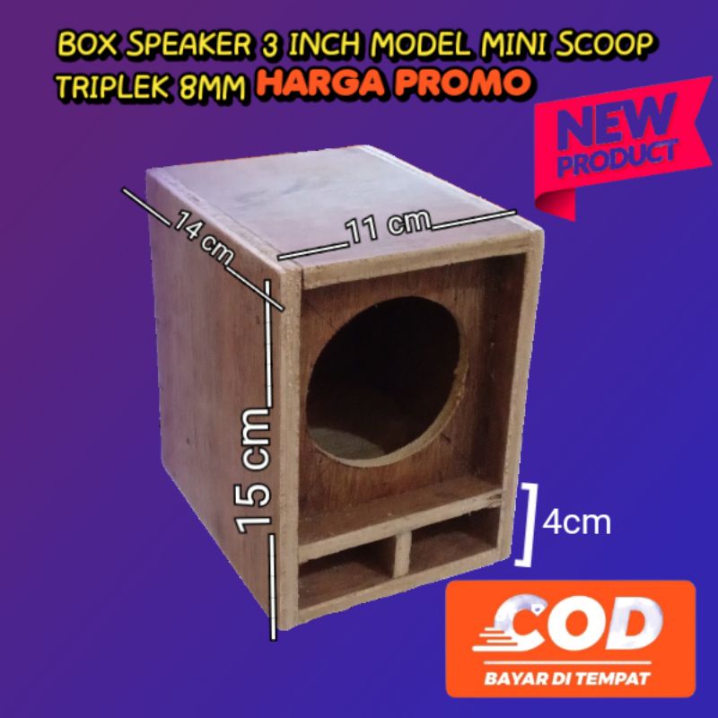 Jual BOX SPEAKER 3 INCH MODEL MINI SCOP miniatur | Shopee Indonesia