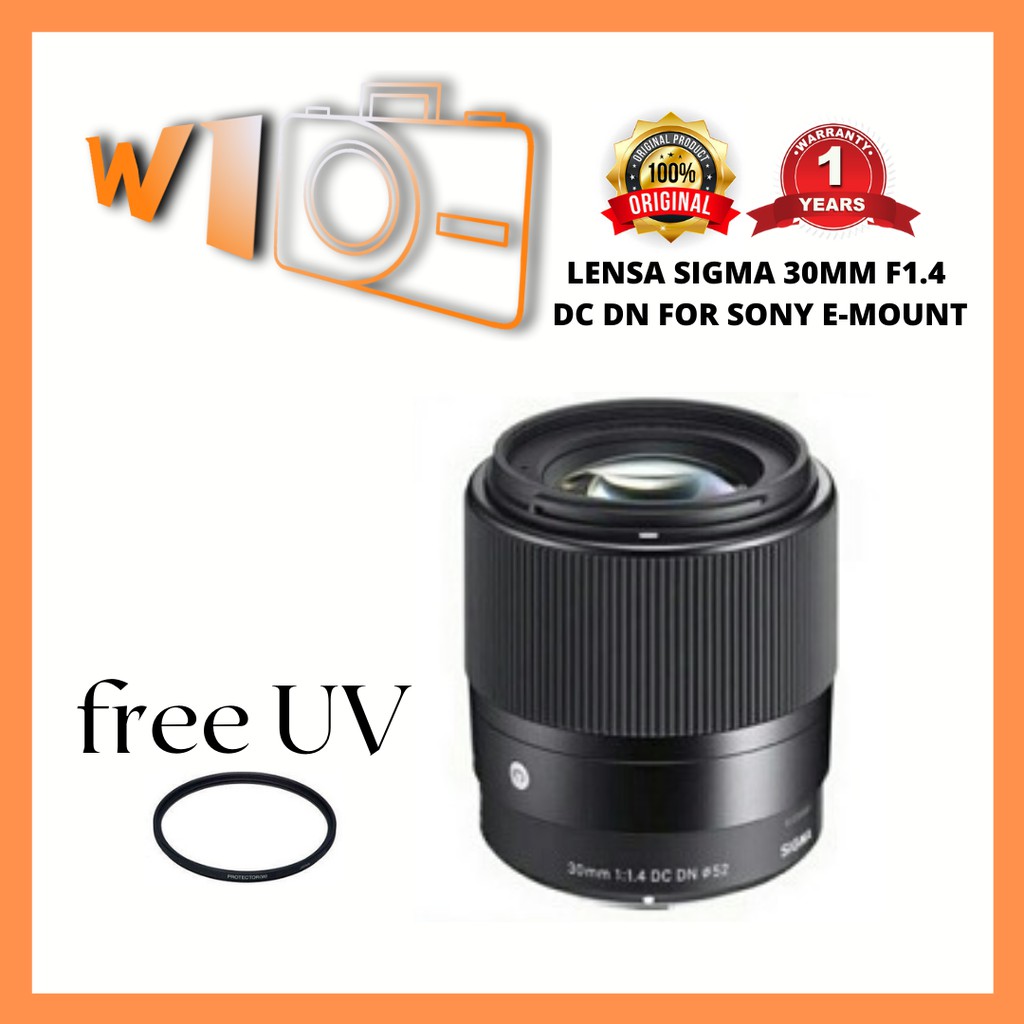 Jual LENSA SIGMA 30MM F1.4 DC DN FOR SONY E-MOUNT | Shopee Indonesia