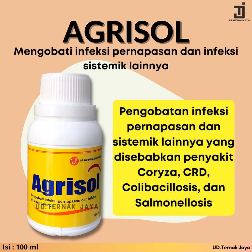 Jual Agrisol kemasan 100 ml untuk Mengobati Infeksi Pernapasan dan ...