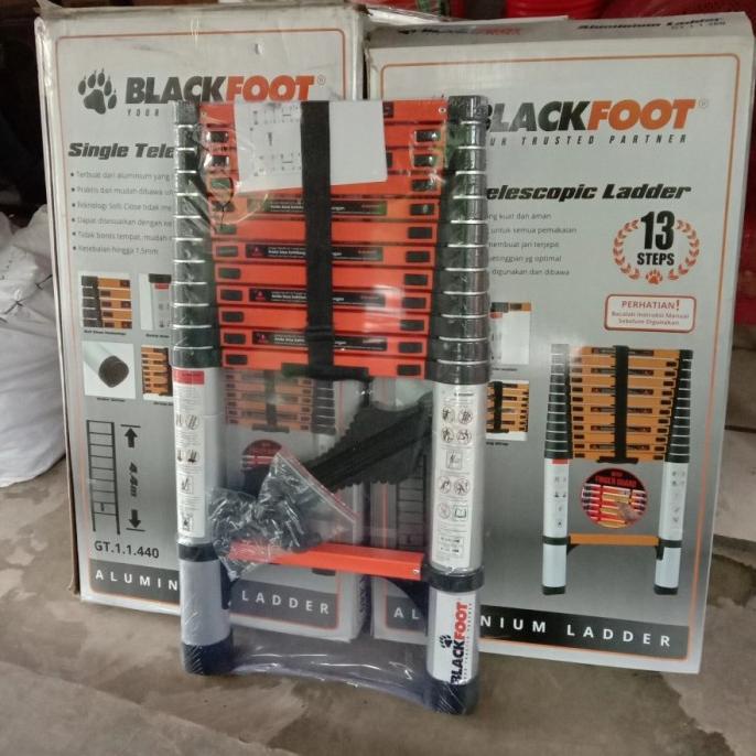 Jual Tangga Lipat 2,6 Mtr Tangga Teleskopik Telescopic Ladder 9 Steps ...