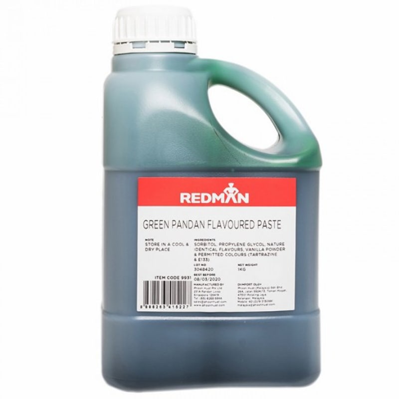 Jual Redman Green Pandan Flavoured Paste 1Kg - Perisa Makanan Rasa ...