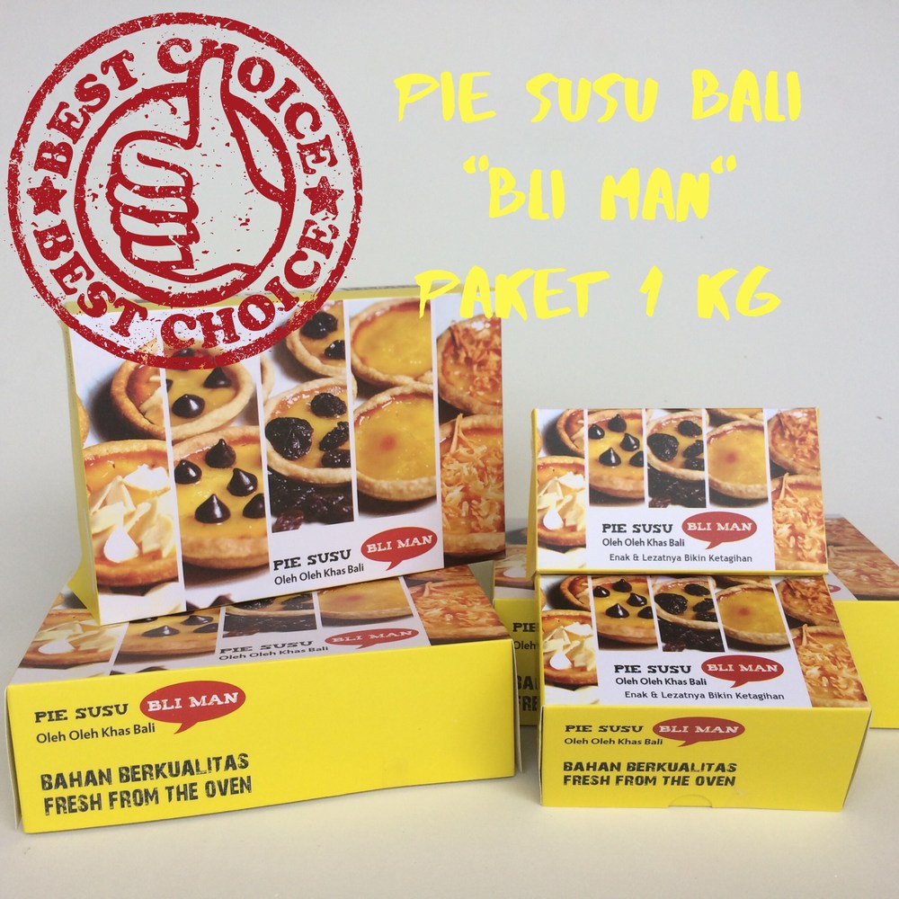 Jual Pie Susu Bli Man 1 Kg (40 Pcs) | Oleh Oleh khas Bali | Dikirim dari Pabrik | Shopee Indonesia