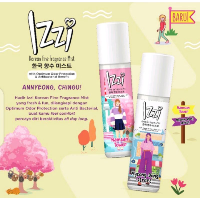 Jual Izzi korean fine fragrance mist/ izzi korean parfum 100ml | Shopee ...