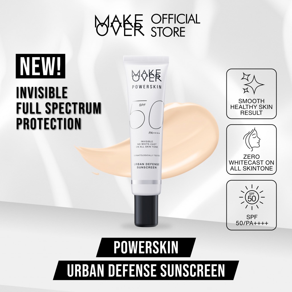 Jual MAKE OVER Powerskin Urban Defense Sunscreen - Proteksi UVA UVB ...