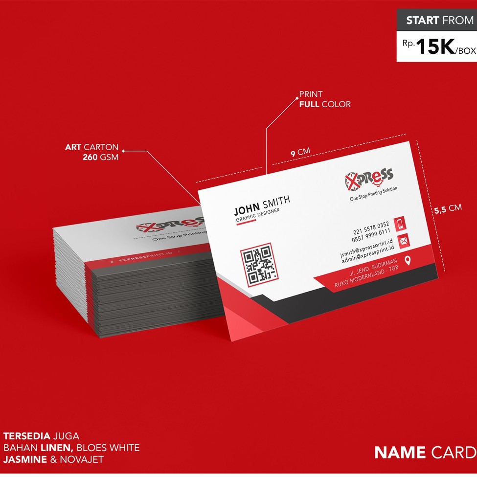 Jual Cetak Kartu Nama / Business Card / Kartu Nama 100 PCS | Shopee ...
