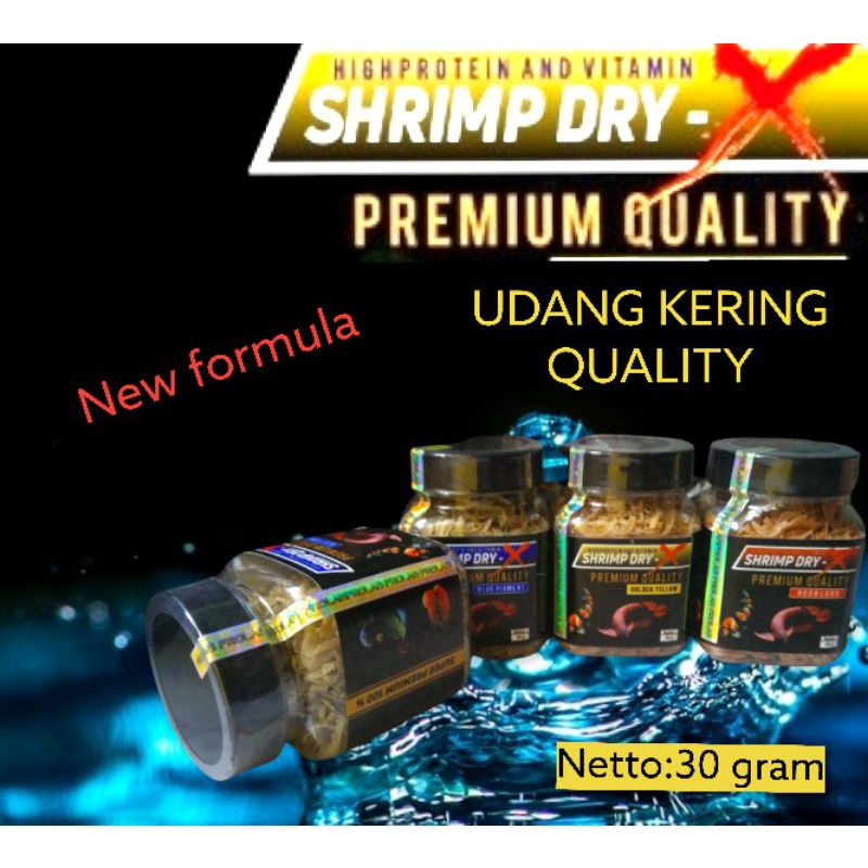 Jual PAKAN UDANG KERING/30gram/SUPER X PREMIUM/pakan ikan/kura-kura/dry ...