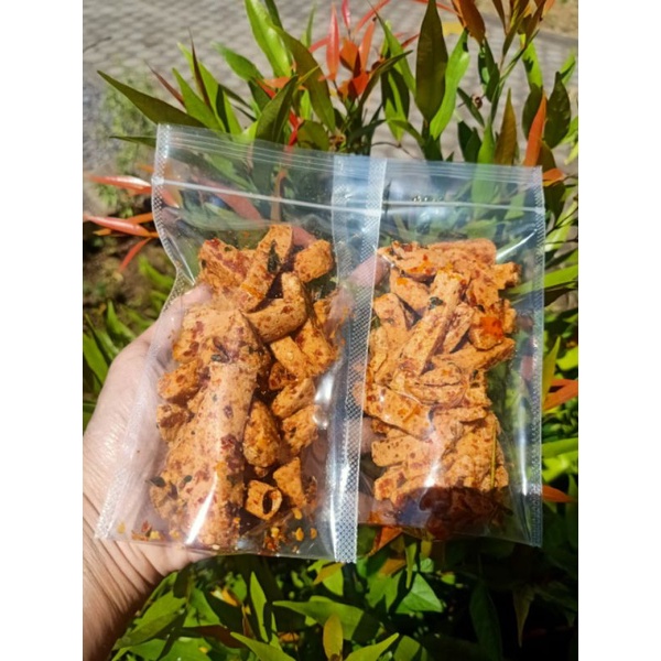Jual basreng baso goreng pedas dan original daun jeruk 100 gram ...