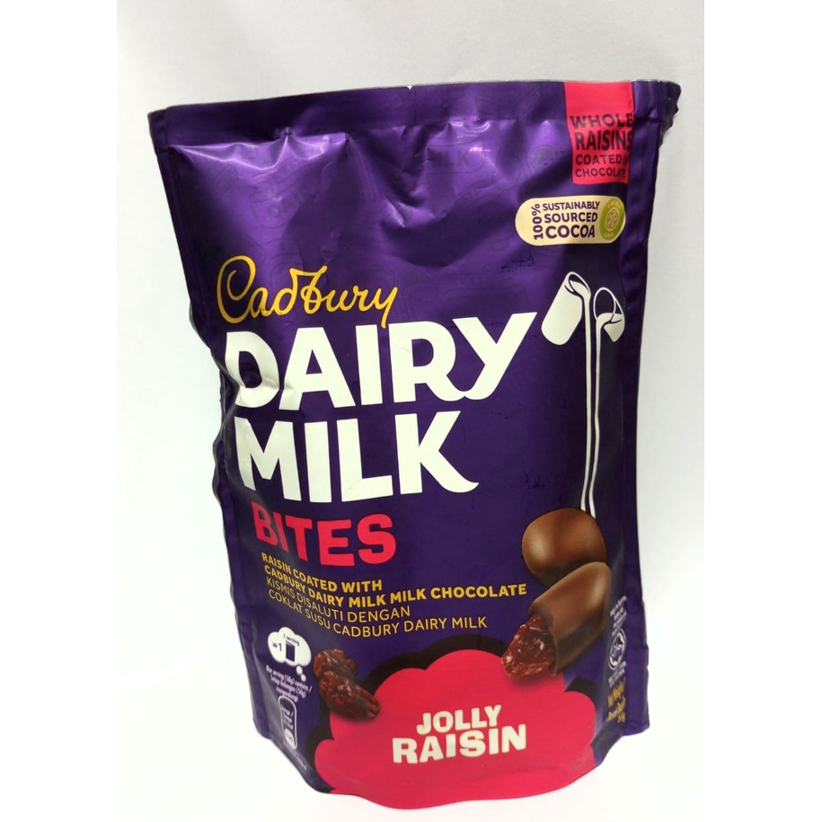 Jual Cadburry Dairy Milk Bites 50 gram Coklat Cadburry - Jolly Raisin ...