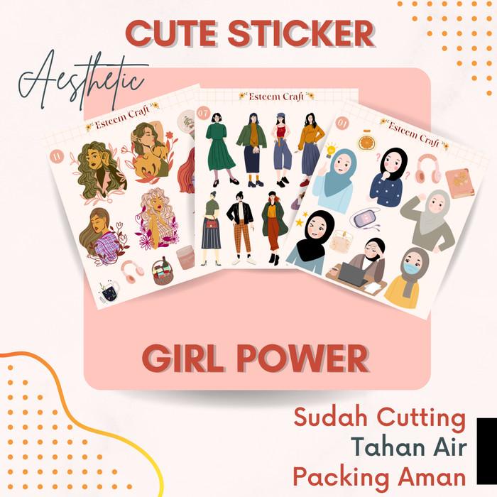 Jual Sticker Girl Sticker Aesthetic Stiker Tumblr Sticker Deco Laptop ...