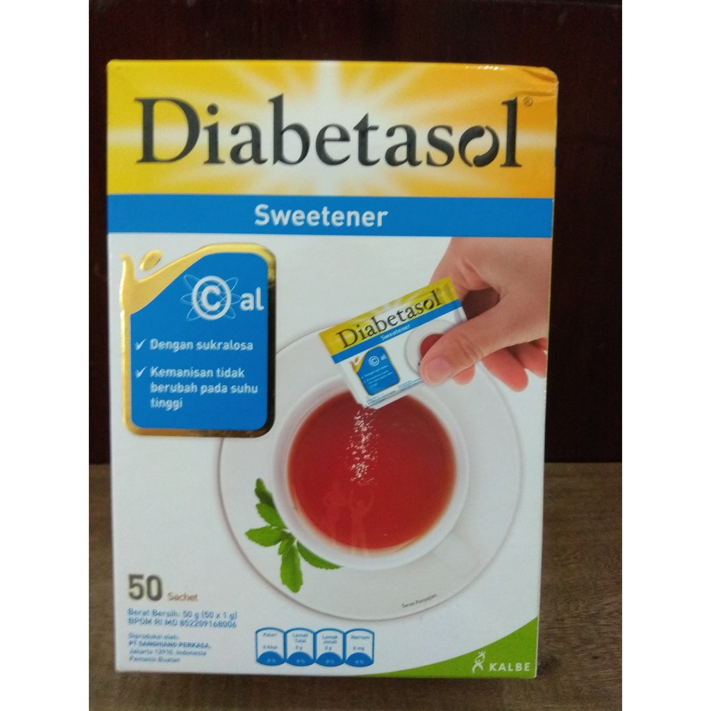 Jual DIABETASOL SWEETENER 50 SACHET | Shopee Indonesia