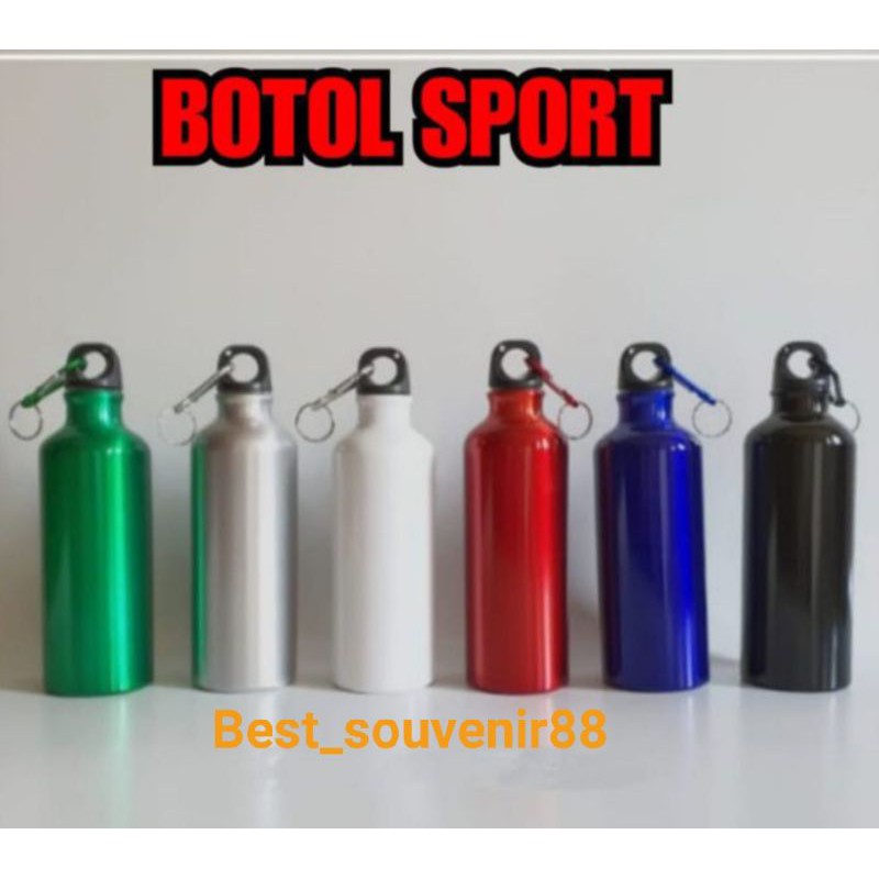Jual Botol sport 500ml / Botol Termos Bahan Aluminium Polos | Shopee ...