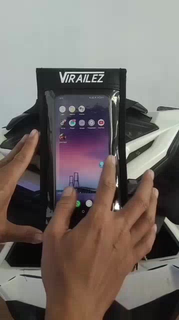 Jual Phone Holder Waterproof Holder Hp Motor Universal Bahan Tebal Layar Sentuh Aktif Normal ...