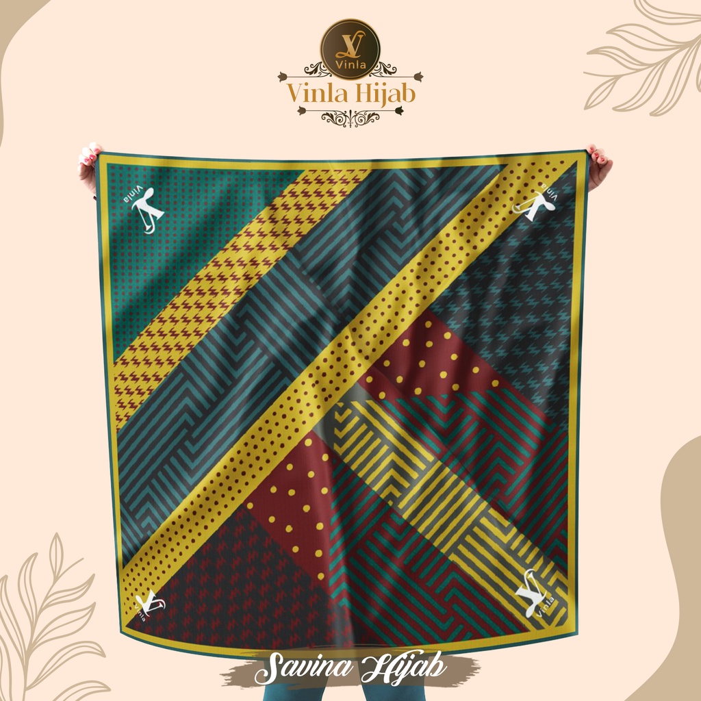 Jual Vinla Hijab - Savina Hijab - Premium Voal Motif Laser Cutting ...