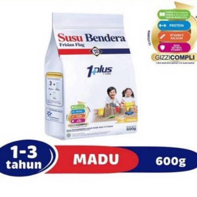 Jual PROMOSI SUSU BENDERA 1 PLUS 600GR RASA MADU / PROMOSI SUSU BUBUK ...
