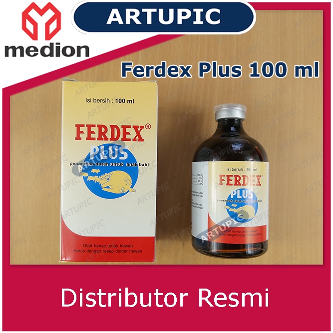 Jual Ferdex Plus 100 ml Obat Anemia Penambah Darah Anak Babi Kurang ...
