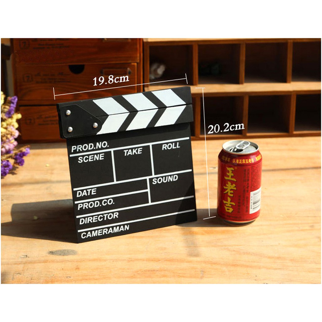 Jual Clapper Board Movie Slate Hollywood Papan Shooting Polos Kecil 677 ...