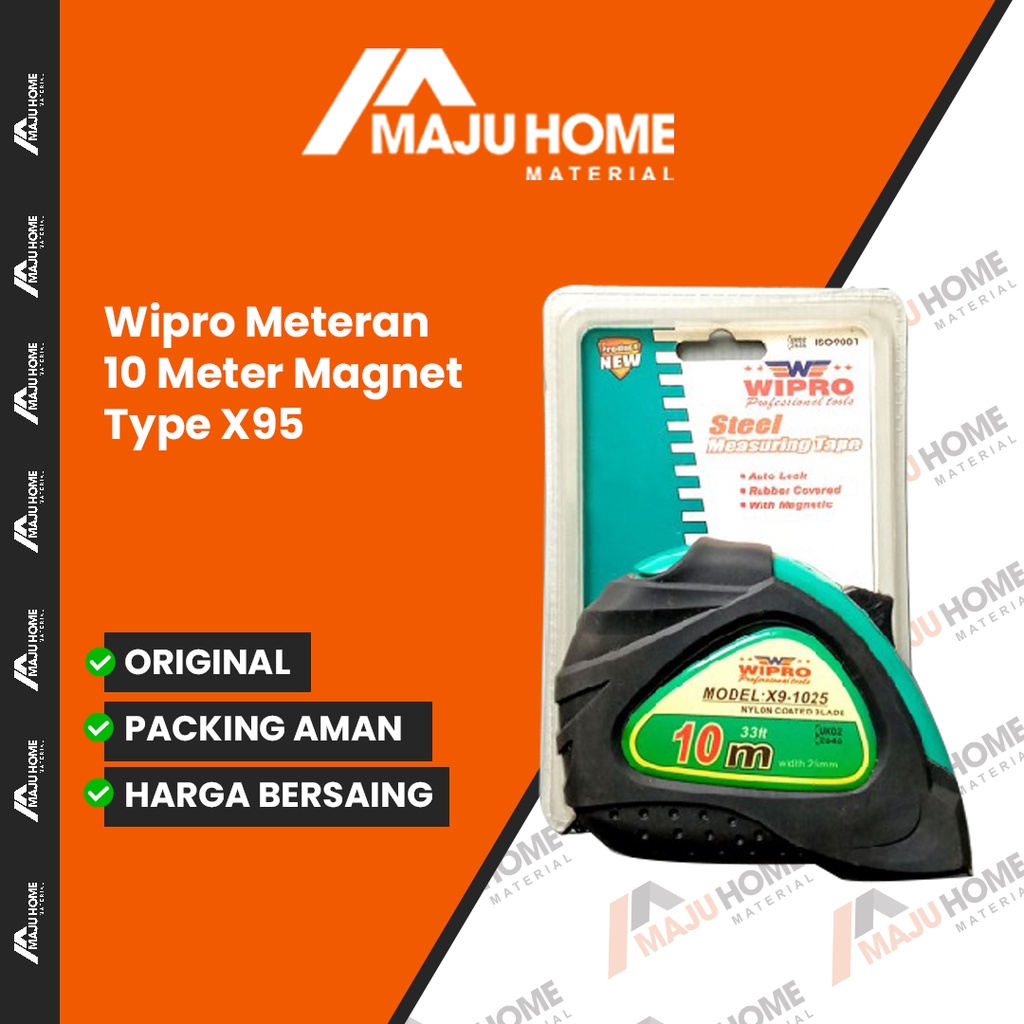 Jual Wipro Meteran 10 Meter Magnet Type X95 | Shopee Indonesia
