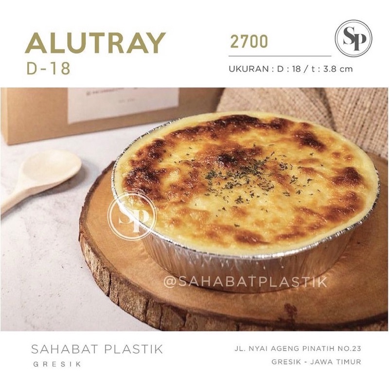 Jual 10pcs ALUMINIUM FOIL BULAT KECIL 18cm / ALUMUNIUM CUP MENTAI RICE ...