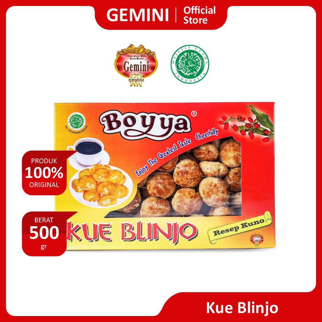 Jual Gemini - Kue Blinjo Cap Boyya - Cemilan Ringan - Kemasan 500gr ...