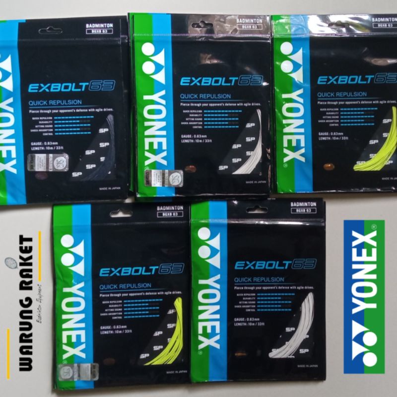 Jual Senar Badminton Yonex Exbolt63 Exbolt 63 Original | Shopee Indonesia