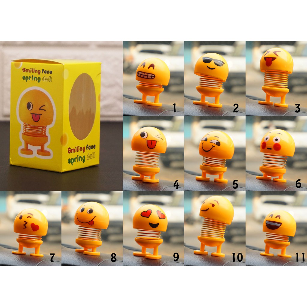 Jual Boneka Emoticon Per Goyang Head Emoji Spring Doll Pajangan Mobil ...