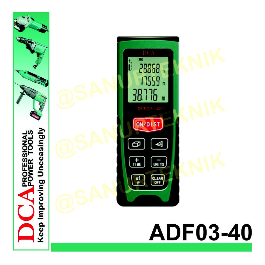Jual Meteran Laser / Distance Meter / Laser Distance Meter DCA ADF03-40 ...