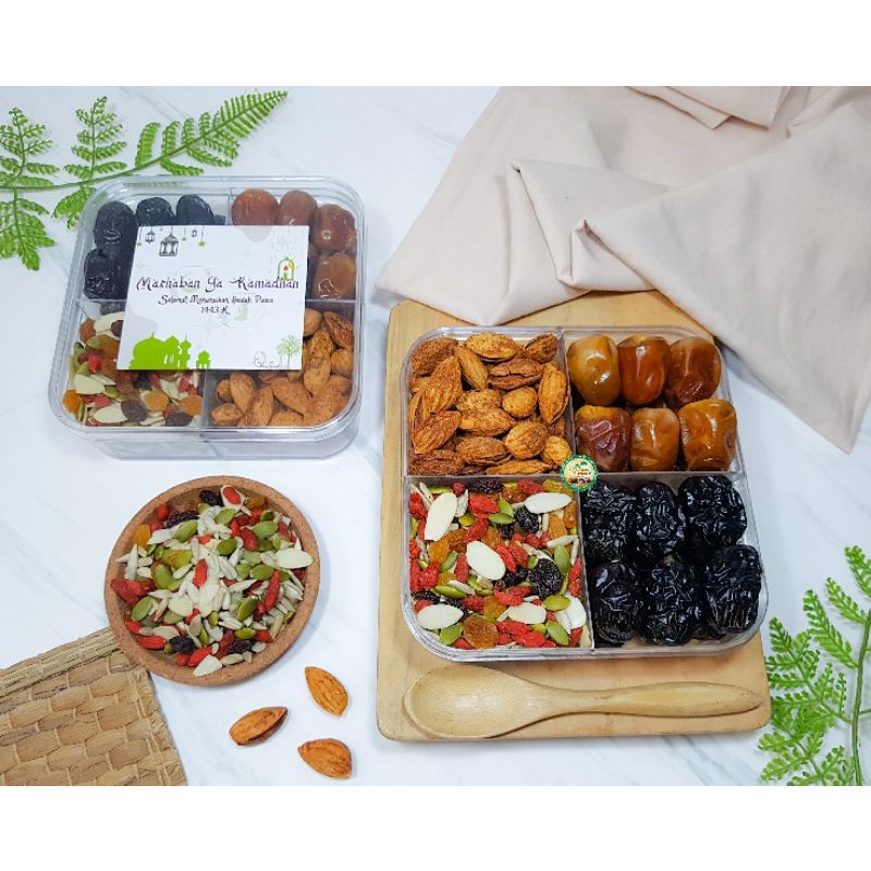 Jual Hampers / Parcel Ramadhan / Paket Sekat 4 E ( Kurma Ajwa, Kurma ...