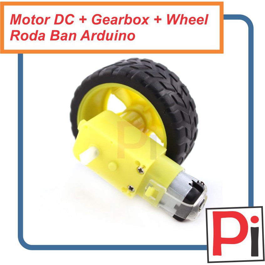 Jual Motor DC + Gearbox + Wheel Roda Ban arduino | Shopee Indonesia