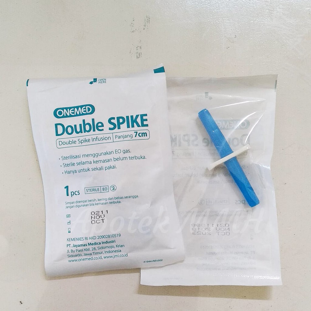 Jual Double Spike Infusion 7cm Onemed | Shopee Indonesia