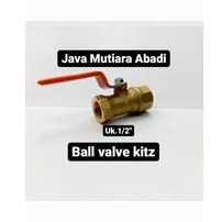 Jual Ball valve kuningan/Brass 1/2"(inch)/Stop kran kuningan merk kitz | Shopee Indonesia