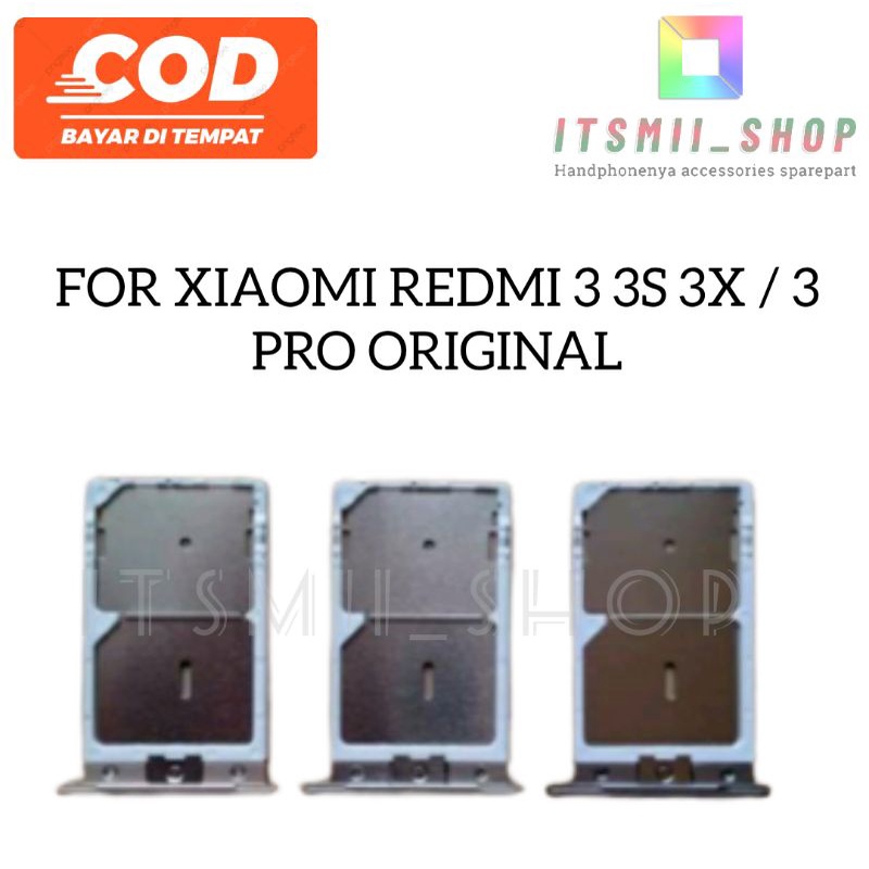 Jual SIMTRAY SIMLOCK SLOT TEMPAT KARTU SIM CARD XIAOMI REDMI 3 3S 3X ...