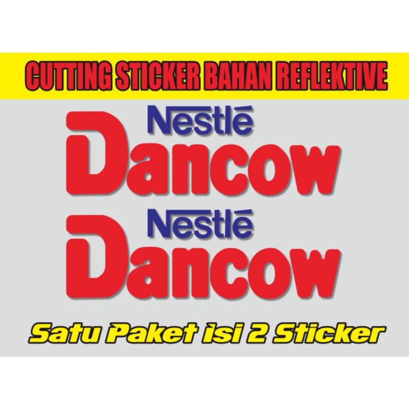 Jual cutting stiker Nestle Dancow sticker stripping motor reflektive ...