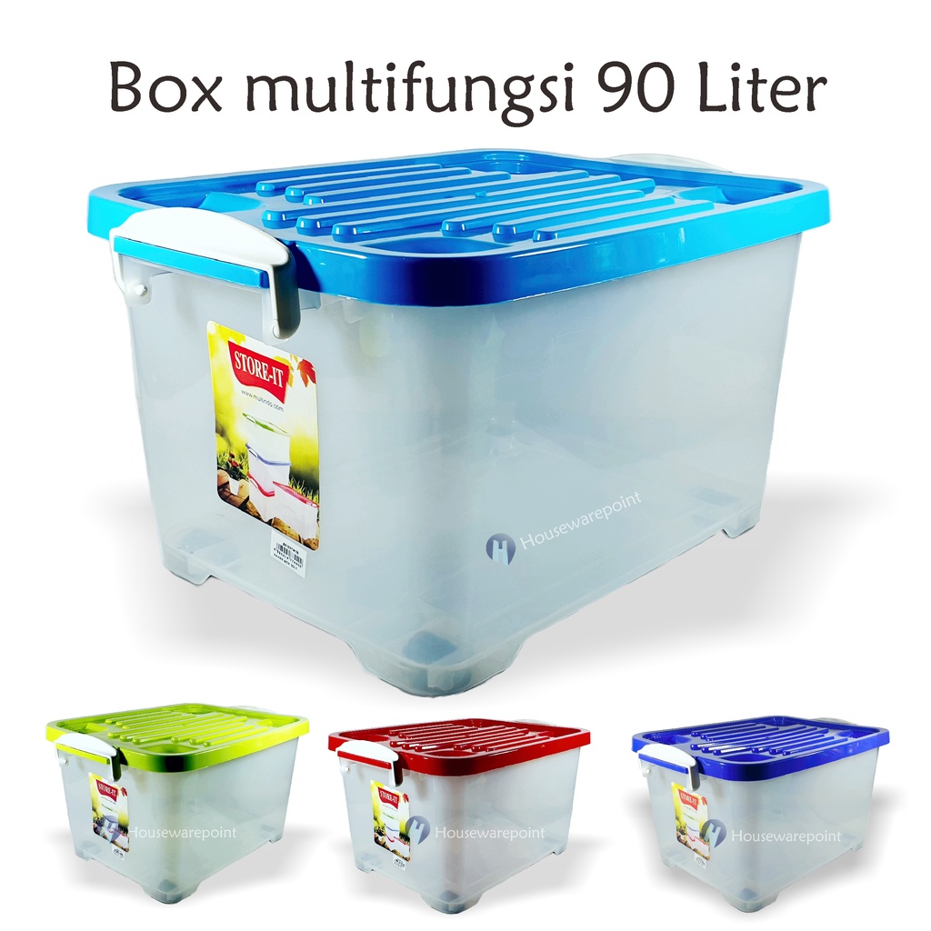 Jual 1 pc Box 90 Liter/ Storage Box serbaguna/ Bos plastik/ Kotak ...