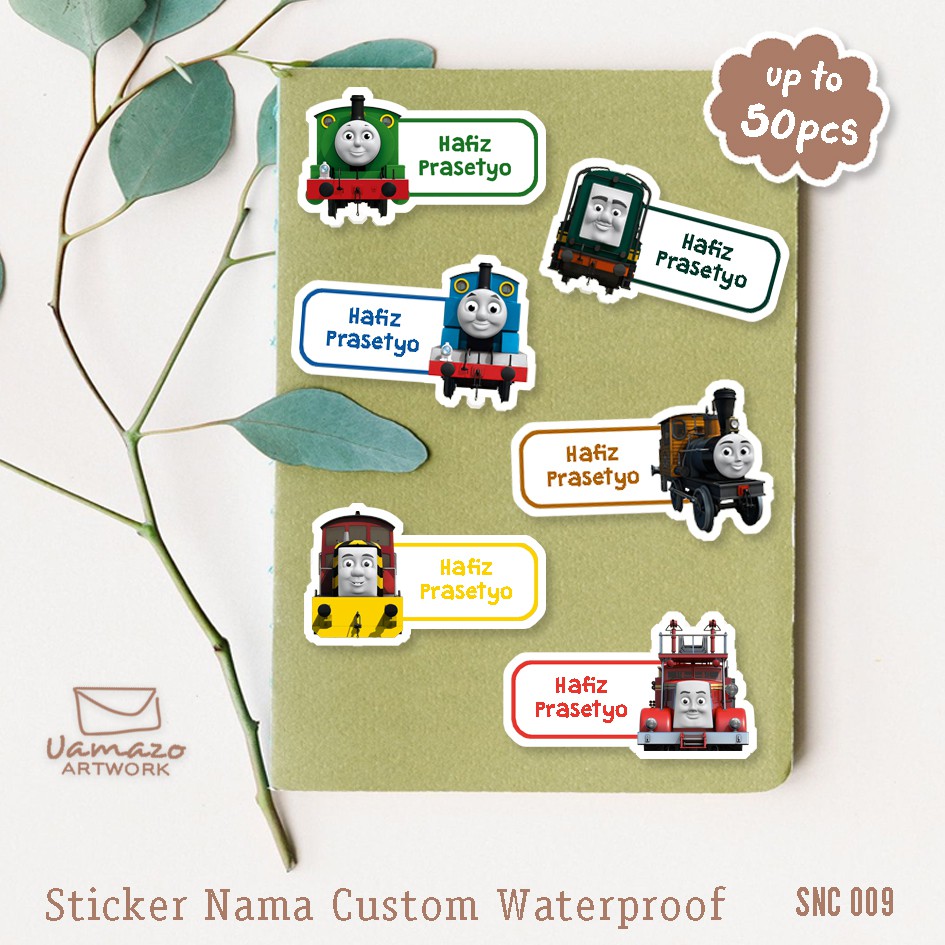 Jual Sticker Nama Lucu / Sticker Custom / Sticker Waterproof / Label ...