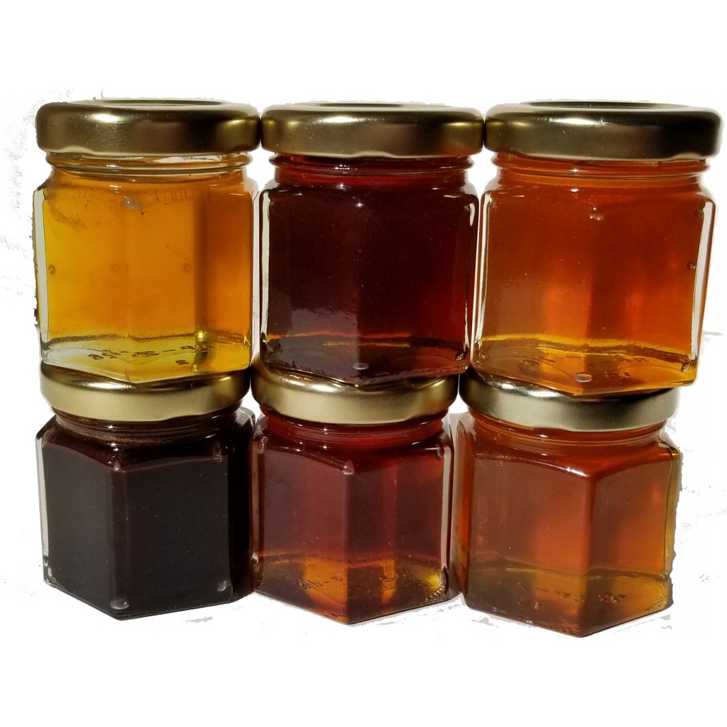 Jual Hexagon Glass Jar Madu Toples Makanan Jar Makanan Toples Kaca Segi ...