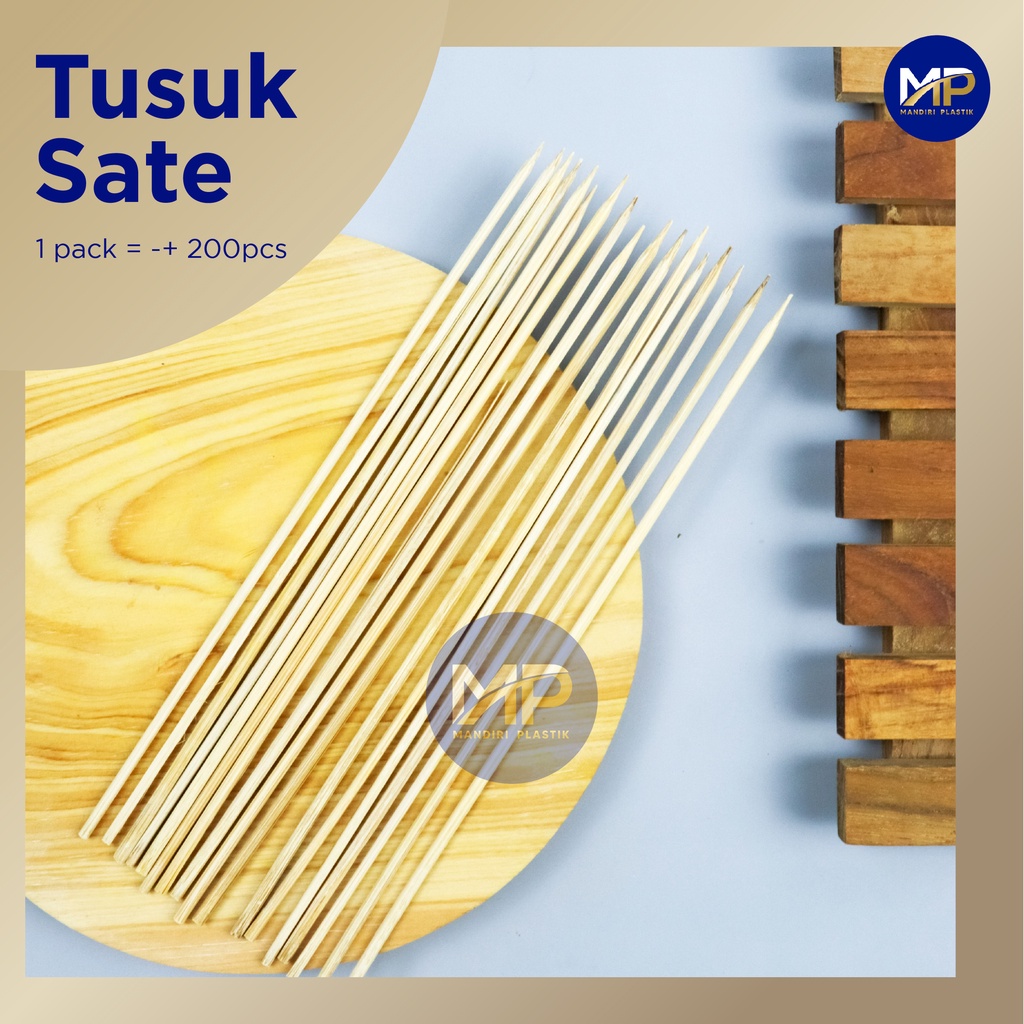 Jual Tusuk Sate Kayu / Stick Tusukan Satai -500gr | Shopee Indonesia