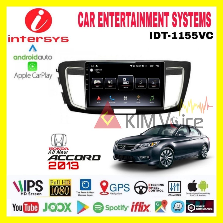 Jual Head unit Android Intersys OEM Honda Accord 2013 10 Inch Soket pnp ...