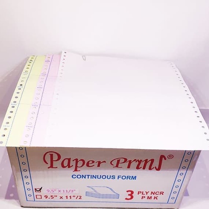 Jual KERTAS CONTINUOUS FORM 9,5 X 11/3 3PLY 1000 SHEET | Shopee Indonesia
