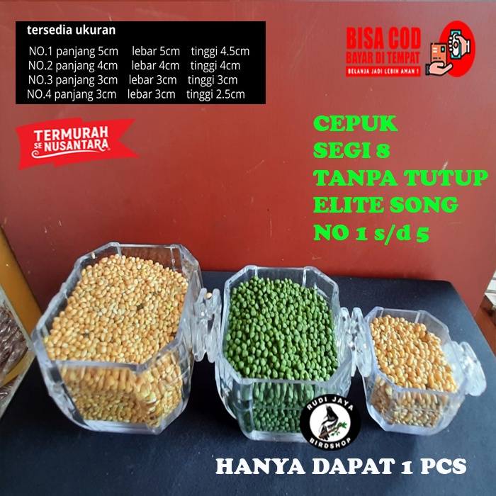 Jual CEPUK SEGI 8 TANPA TUTUP ELITE SONG NOMOR 1 2 3 4 5 1 PCS 1 BIJI ...