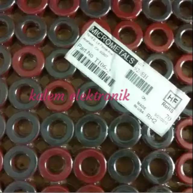 Jual T106-2 CORE TOROID BY MICROMETALS | Shopee Indonesia