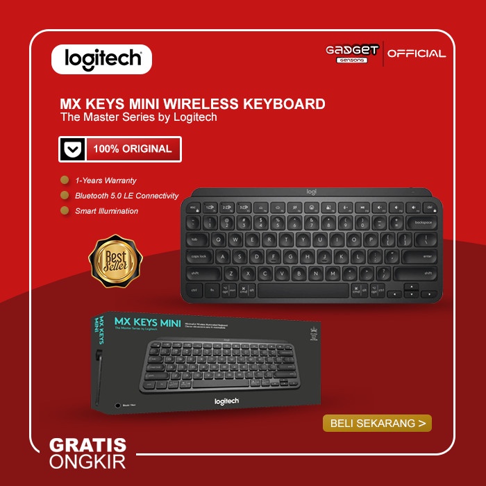 Jual Logitech Mx Keys Mini Wireless Bluetooth Keyboard Smart Illumination Shopee Indonesia