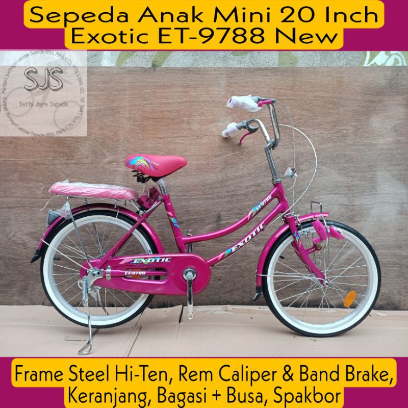 Jual Sepeda Anak Mini 20 Inch EXOTIC ET-9788 New | Shopee Indonesia