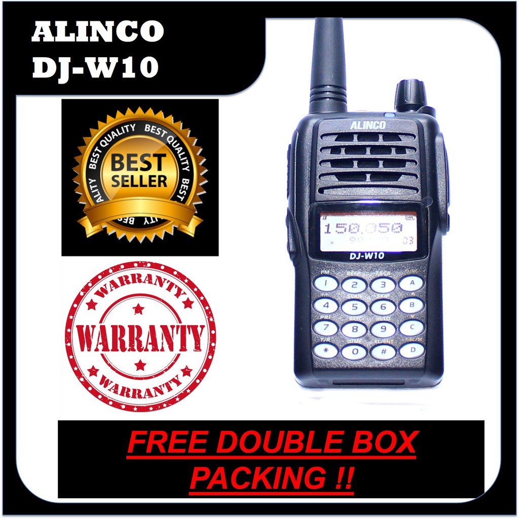 Jual HT Alinco DJ W10 Single Band VHF / Handy Talkie DJ-W10 Garansi 1 Tahun Servis / Radio ...