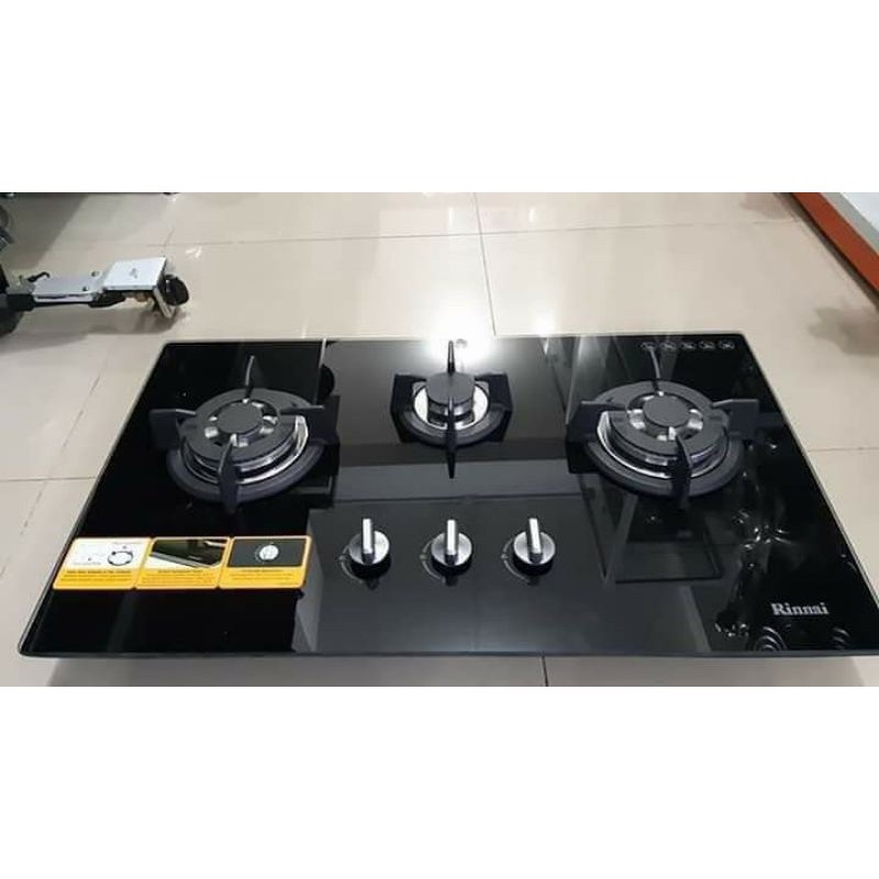 Jual Kompor Gas Tanam Kaca 3 Tungku Rinnai 713N (GB) | Shopee Indonesia