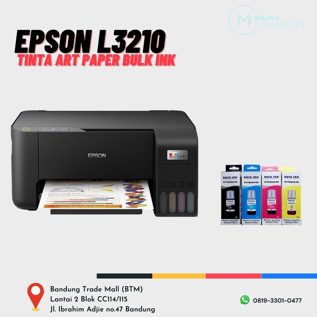 Jual Printer Epson L3210 + Tinta Art Paper Bulk ink | Shopee Indonesia
