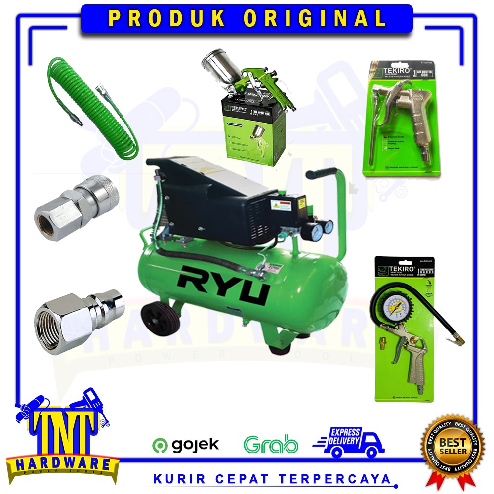 Jual PAKET KOMPRESSOR RYU UNTUK CAT DAN ISI ANGIN SIAP PAKAI ORI ...
