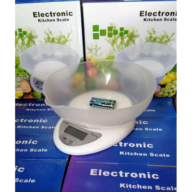Jual Timbangan Dapur Digital Mangkok /Timbangan Kue Digital Elektronic 5KG | Shopee Indonesia