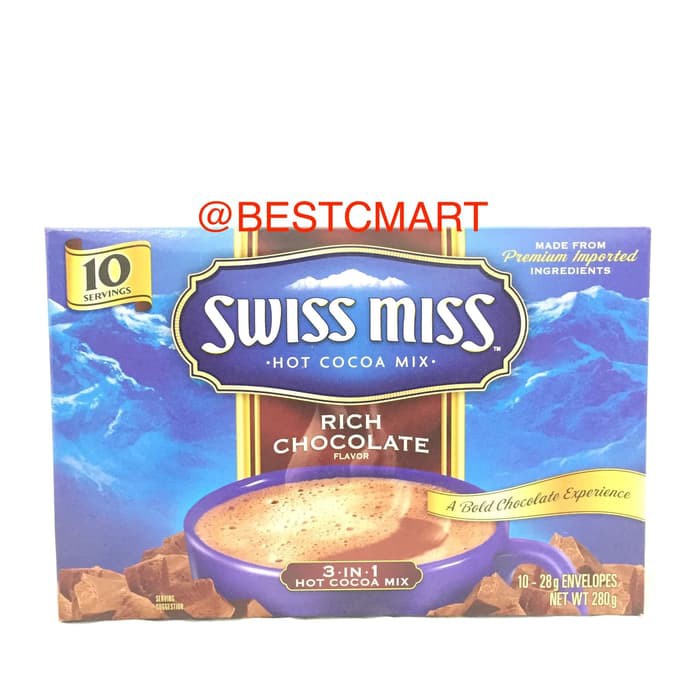 Jual SWISS MISS COCOA MIX RICH CHOCOLATE 280GR | Shopee Indonesia